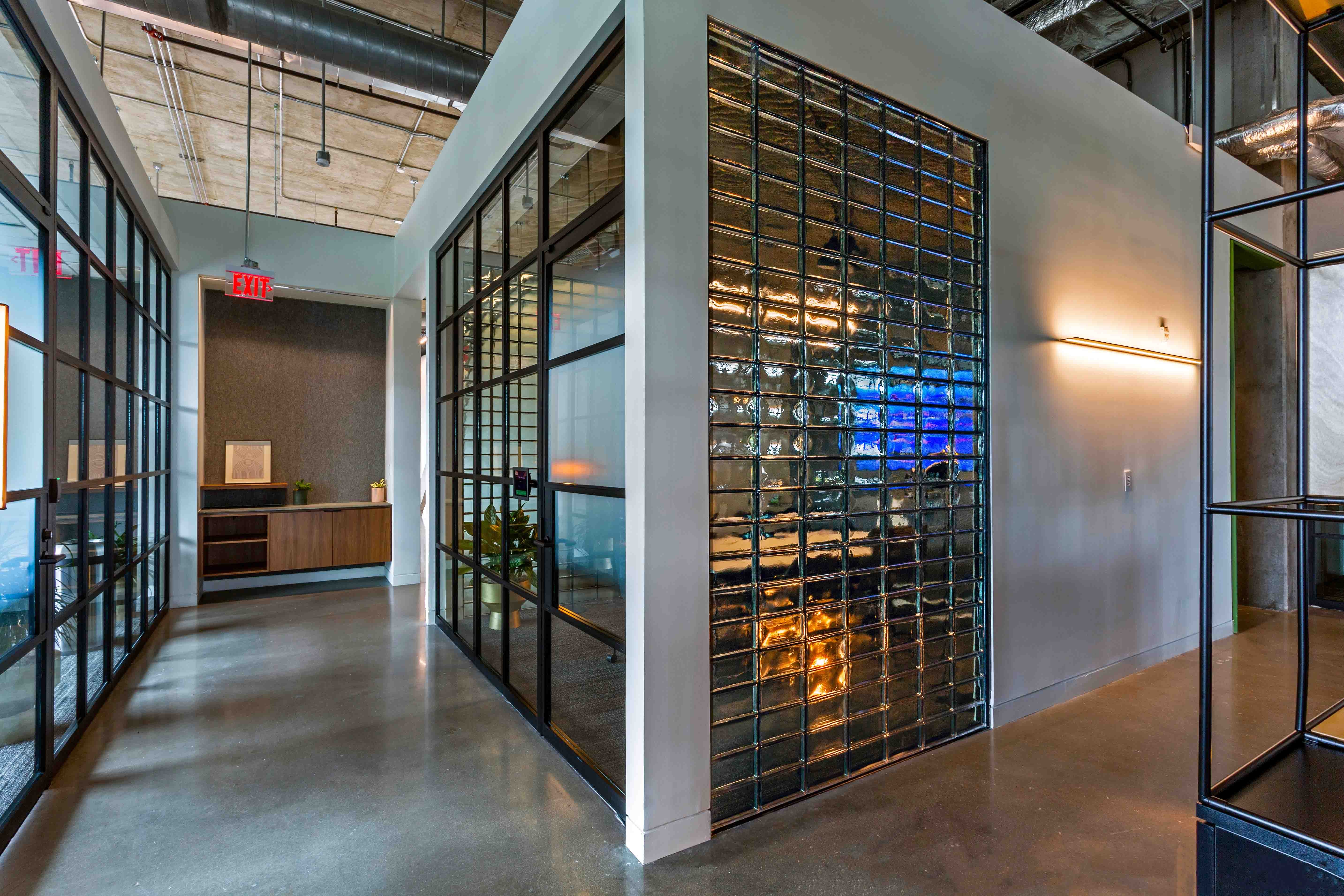Glass Brick Architecture with Glass Brick Installations