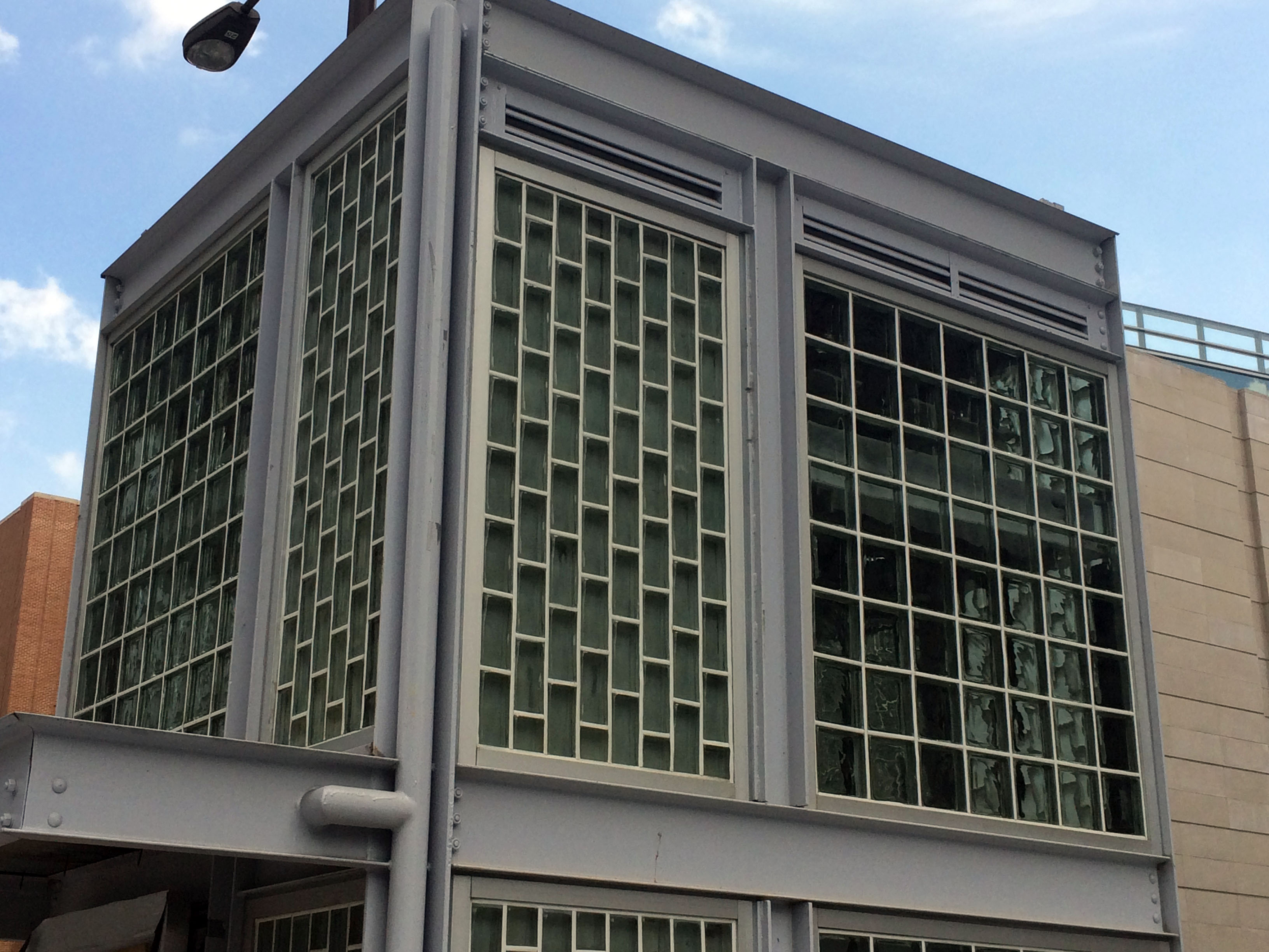 Glass Brick Architecture with Glass Brick Installations