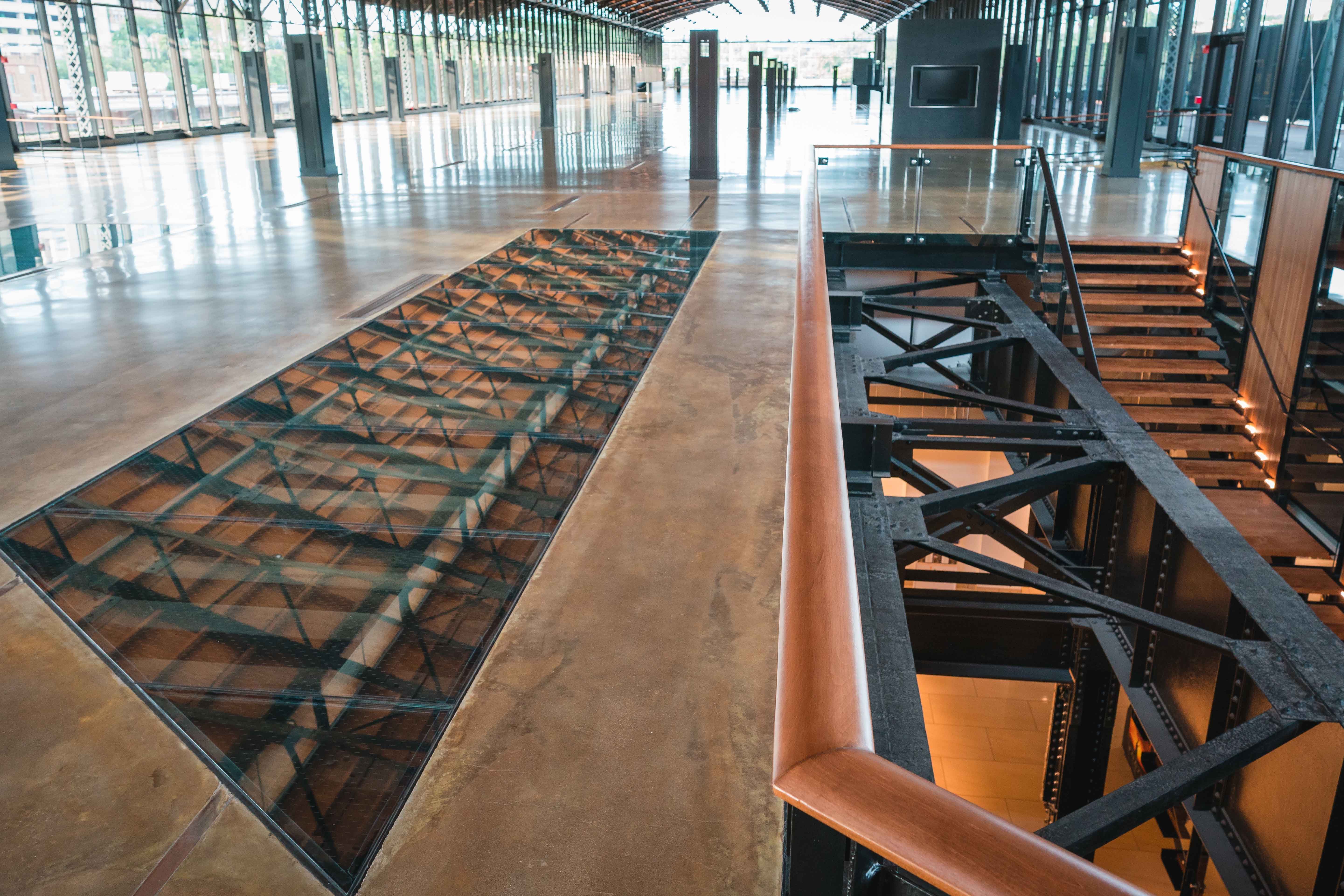 Glass Floor Showcases