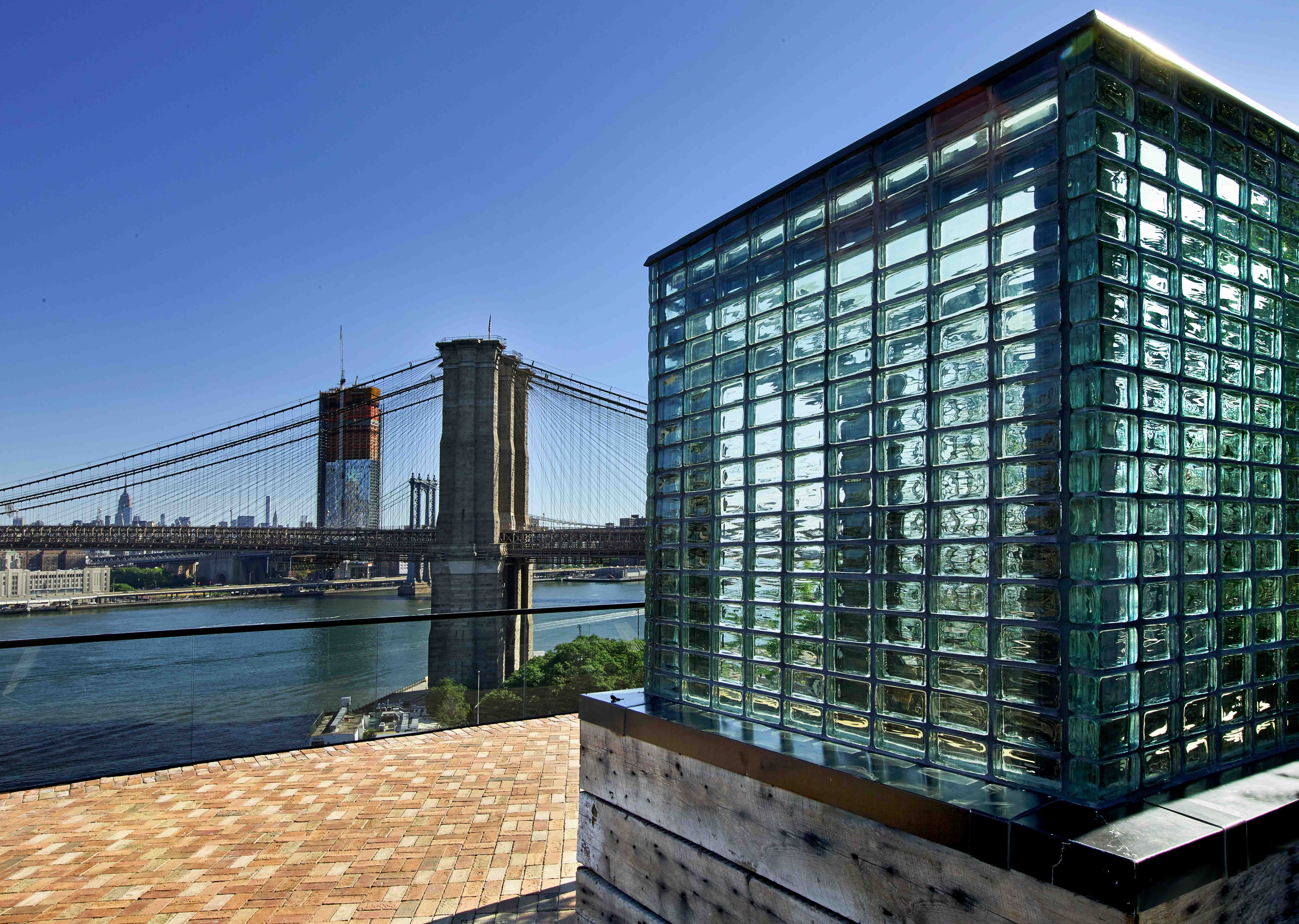 Glass Brick Architecture with Glass Brick Installations