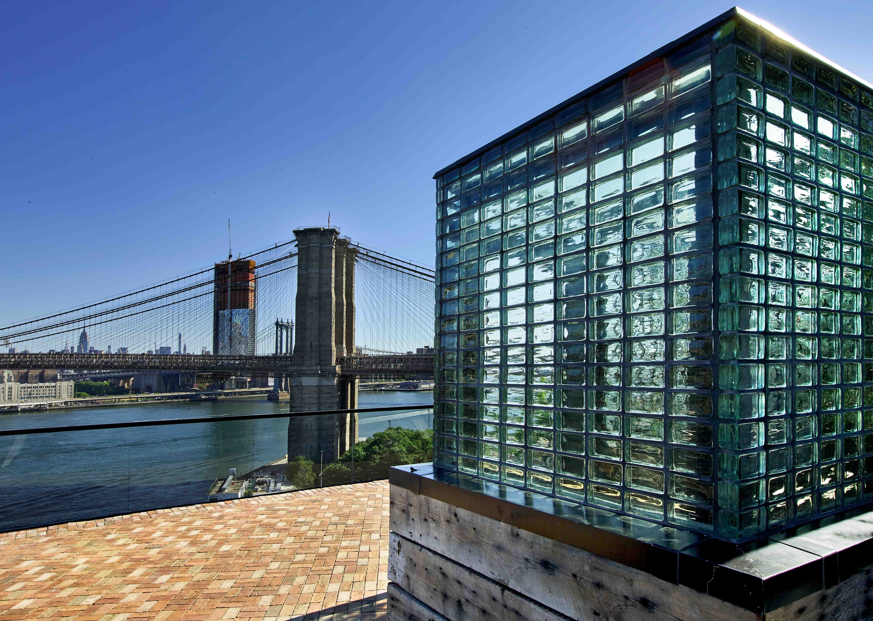 Glass Brick Architecture with Glass Brick Installations